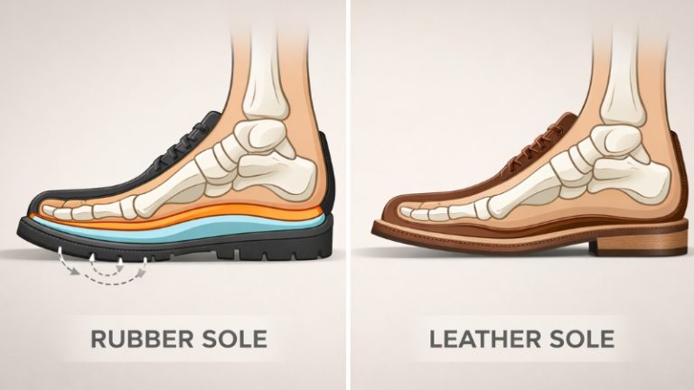 Leather Sole vs Rubber Sole: Key Differences, Pros, Cons & Best Uses ...