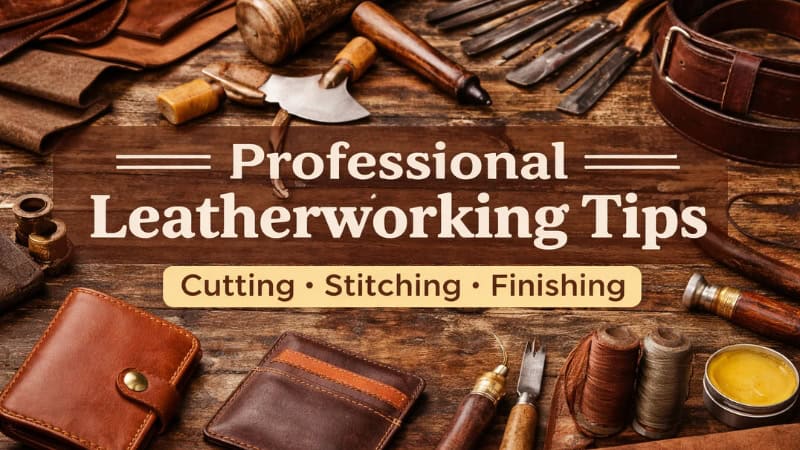 Professional Leatherworking Tips for Cutting, Stitching, and Finishing ...
