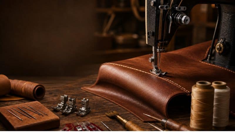 Sewing Leather With Machine: Complete Beginner-to-Pro Guide | Leather ...